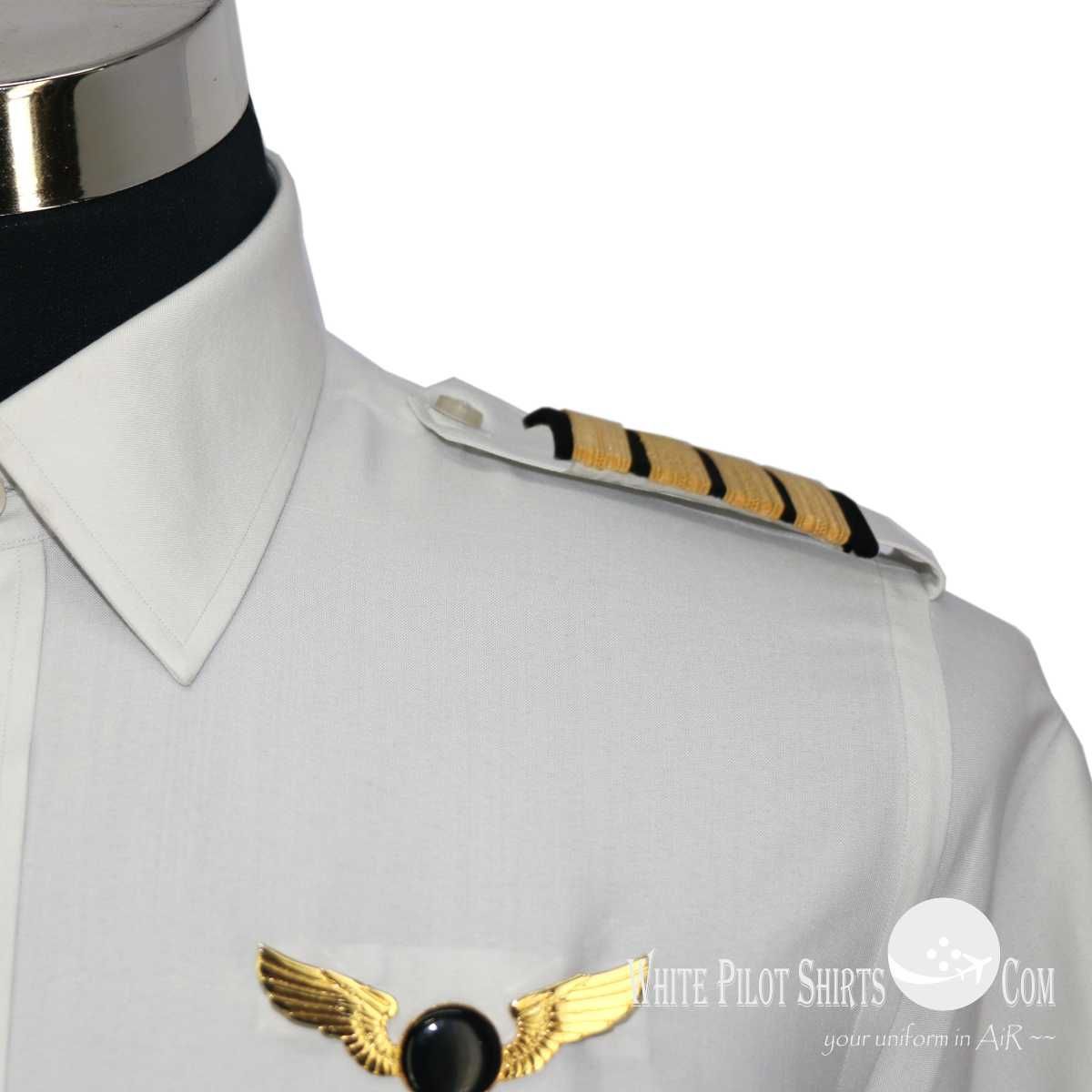 Women's uniform - Light Grey - Whitepilotshirt.com - for pilot / cotton