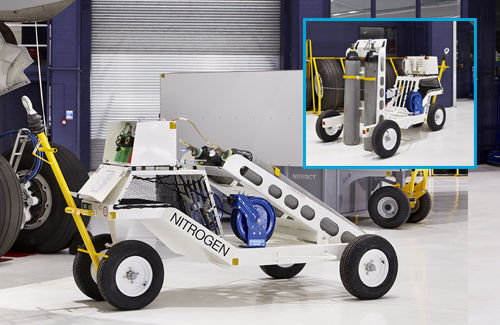 Nitrogen service cart - NBNT-2 - Newbow Aerospace