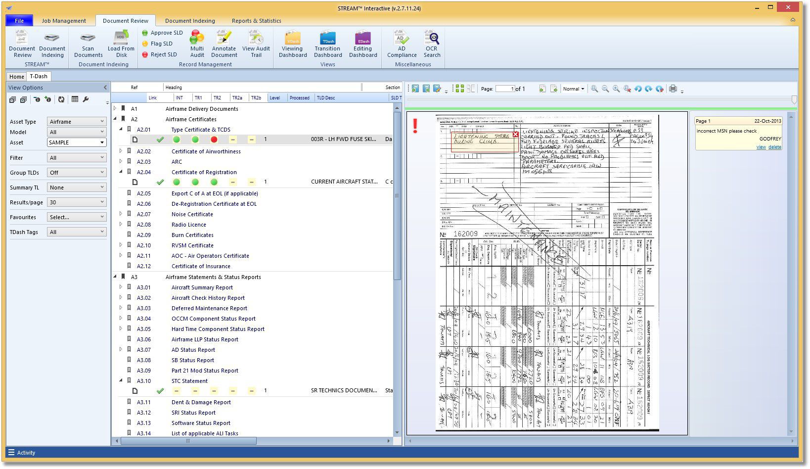 Management software - STREAM - AerData - control / quality / data ...