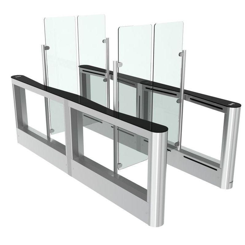 Speedgate with barcode reader - EasyGate INTERLOCK - Cominfosec - for ...