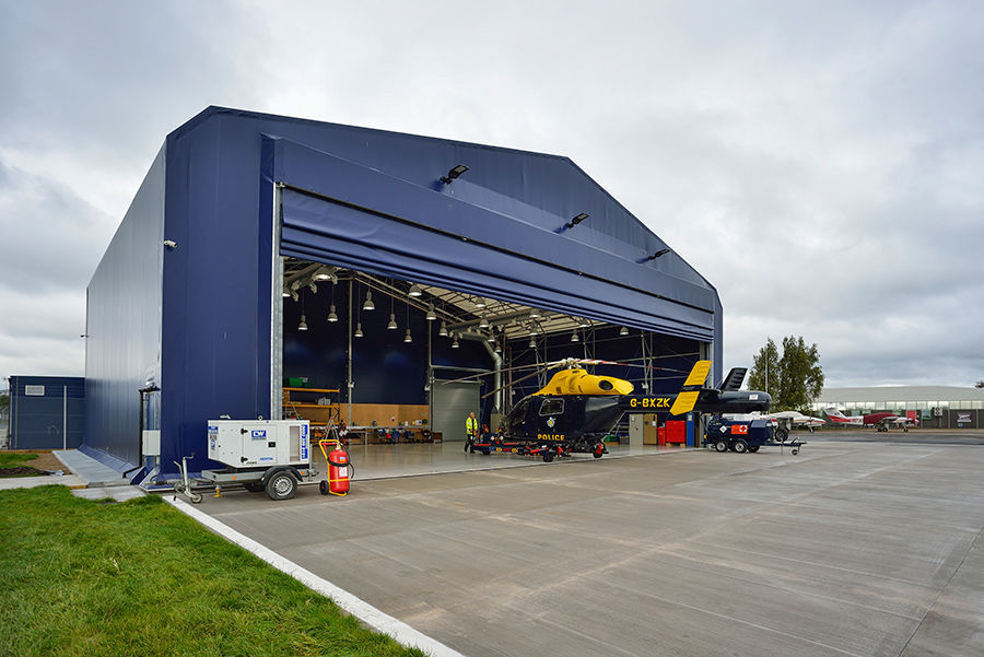Helicopter hangar - NPAS - RUBB BUILDINGS LTD - for airport