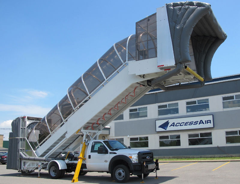 Boarding stairs - ACCESSAIR Systems - mobile / self-propelled / with ...