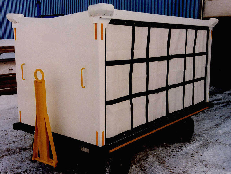 Ground support baggage cart - CBCT-54111 - ACCESSAIR Systems - 4-wheel