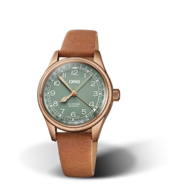 Aviator watch - BRONZE POINTER DATE - Oris - chronograph / self-winding