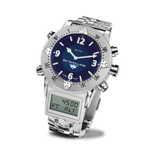 Pilot watch - DH100 - DE HAVILLAND WATCHES - aviator / with altimeter ...