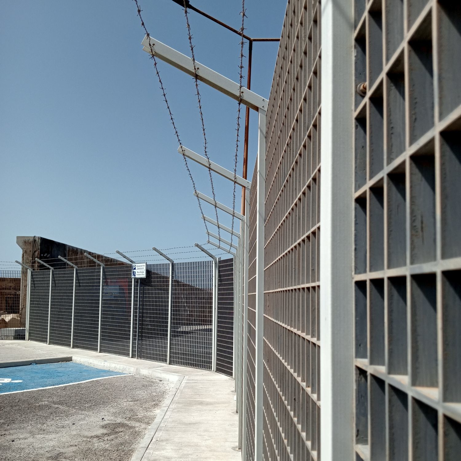 Airport fence - TYPE 1 - M.M. Srl - stainless steel / fiberglass / security