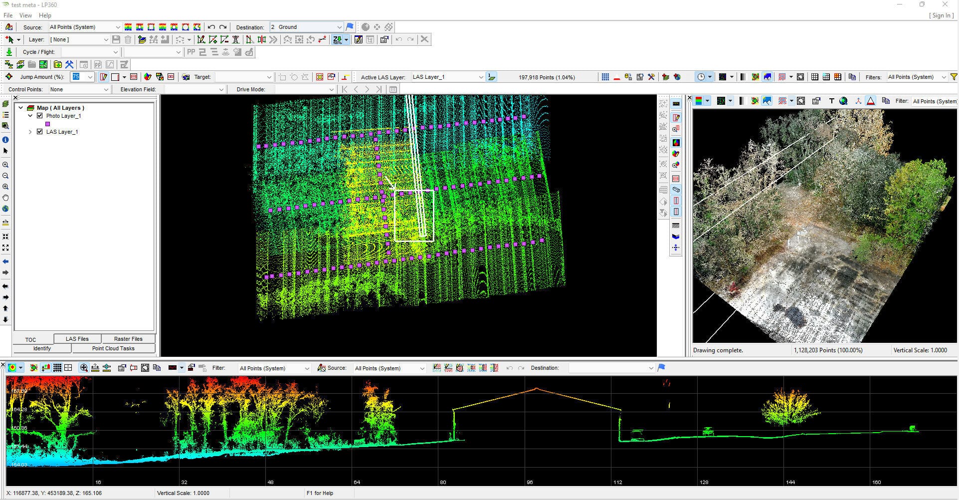 Control software - LP360 - microdrones - quality / process / LIDAR
