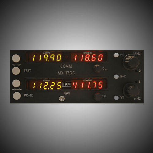 Glide slope NAV/COM - MX170C - TKM Avionics - panel-mount / for aircraft