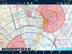 Mapping software - AvPlan EFB - for aeronautics / iPhone®