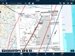Geolocation software - AvPlan EFB - for airport / iPhone®