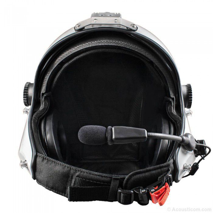 Helicopter helmet - 2000-HL - ACOUSTICOM CORP - half jet / with visor