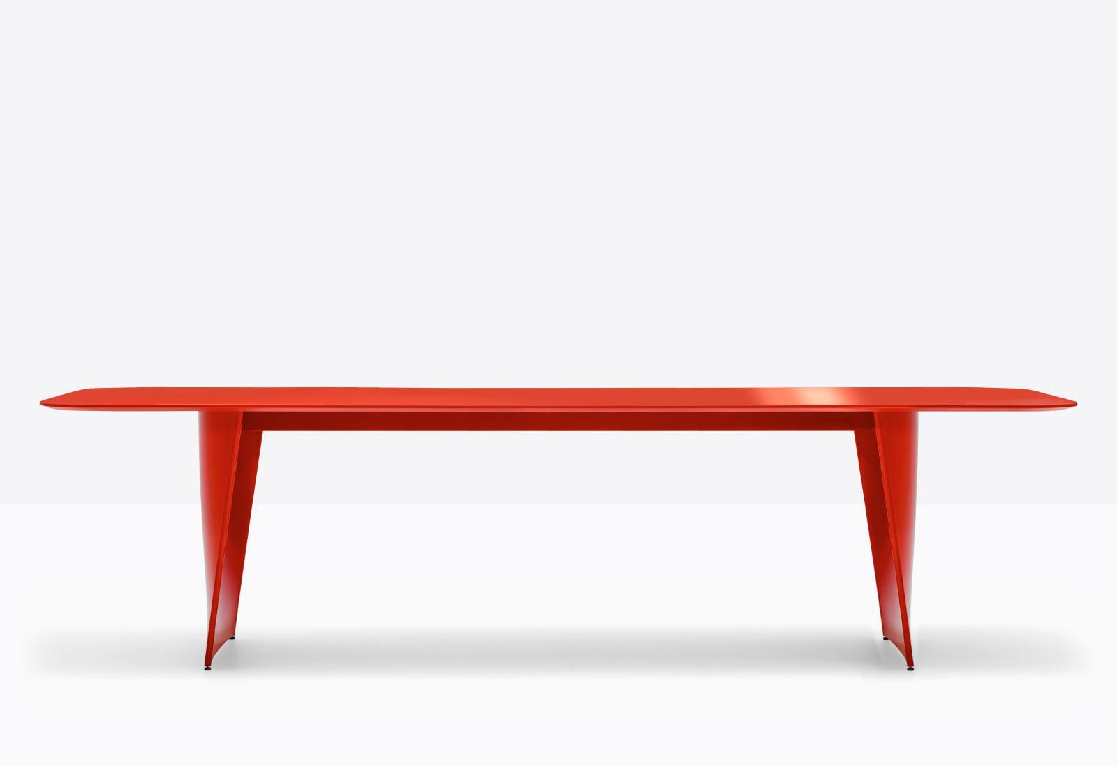 Airport table - frank tfk - Pedrali - steel / aluminium / cast