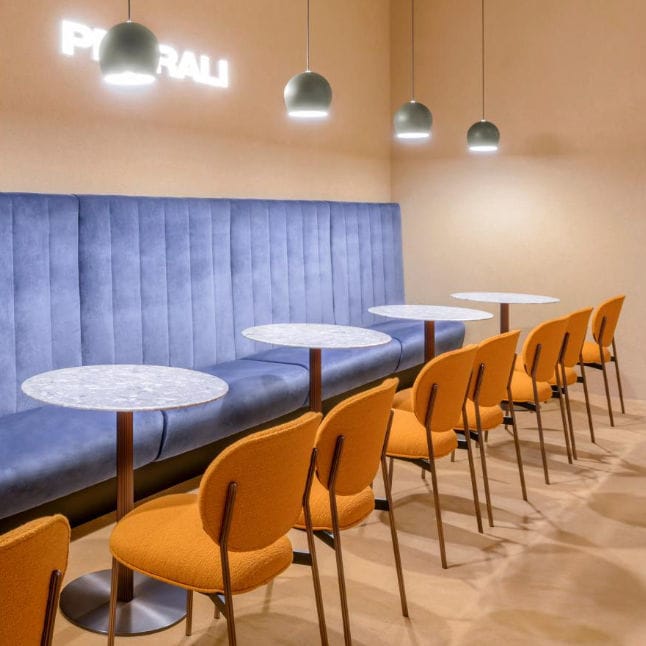 Airport table - blume 554 series - Pedrali - cast iron / steel / aluminium