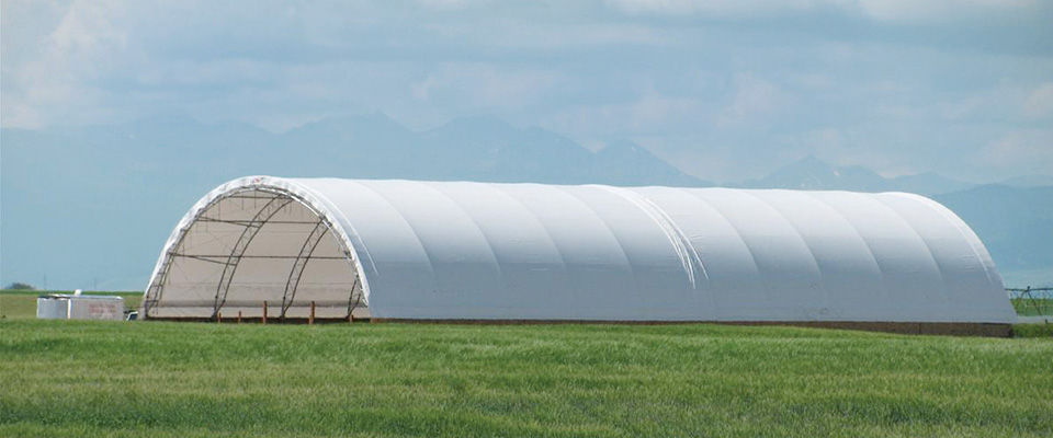 Aircraft hangar - ClearSpan Fabric Structures - temporary / open / for ...