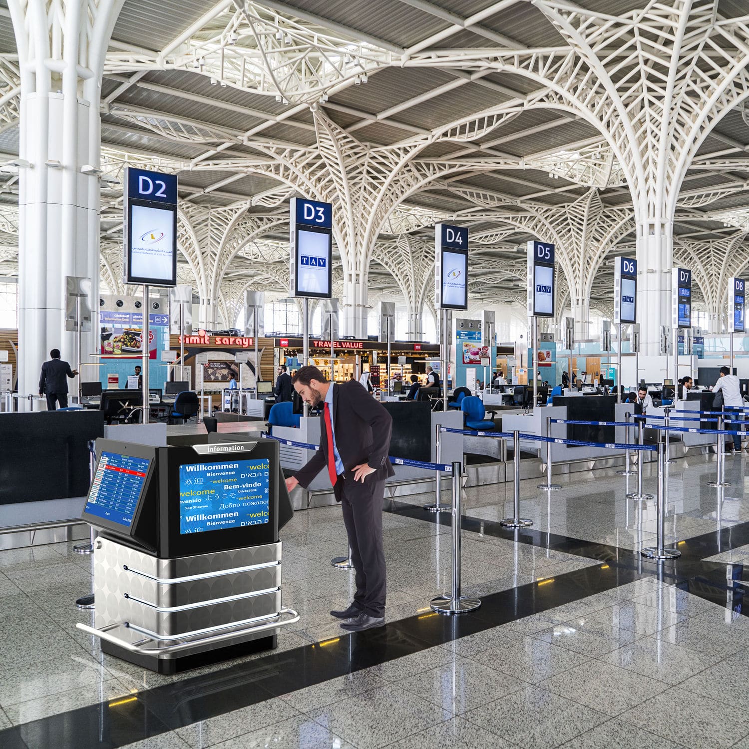 Display kiosk totem - Service Podiums - Parabit Systems - advertising ...