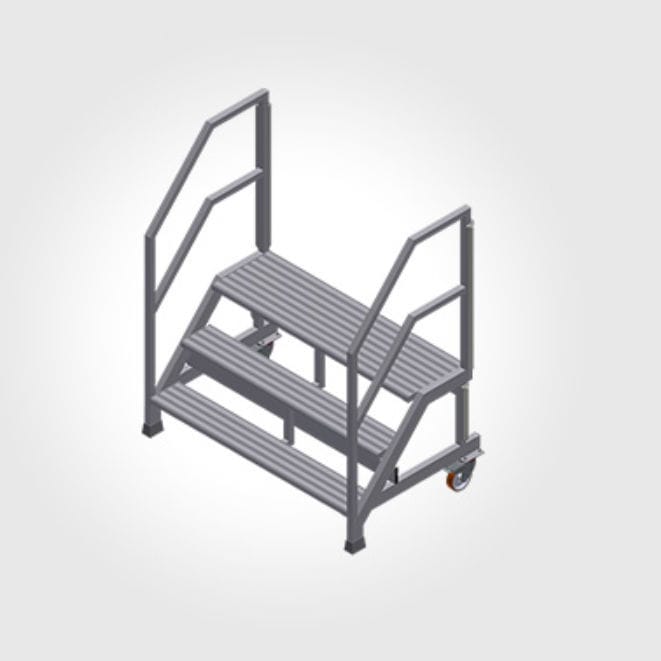 Access stairs - DOCK-NH90-AP-ST - ALTEC Aluminium Technik GmbH - mobile ...