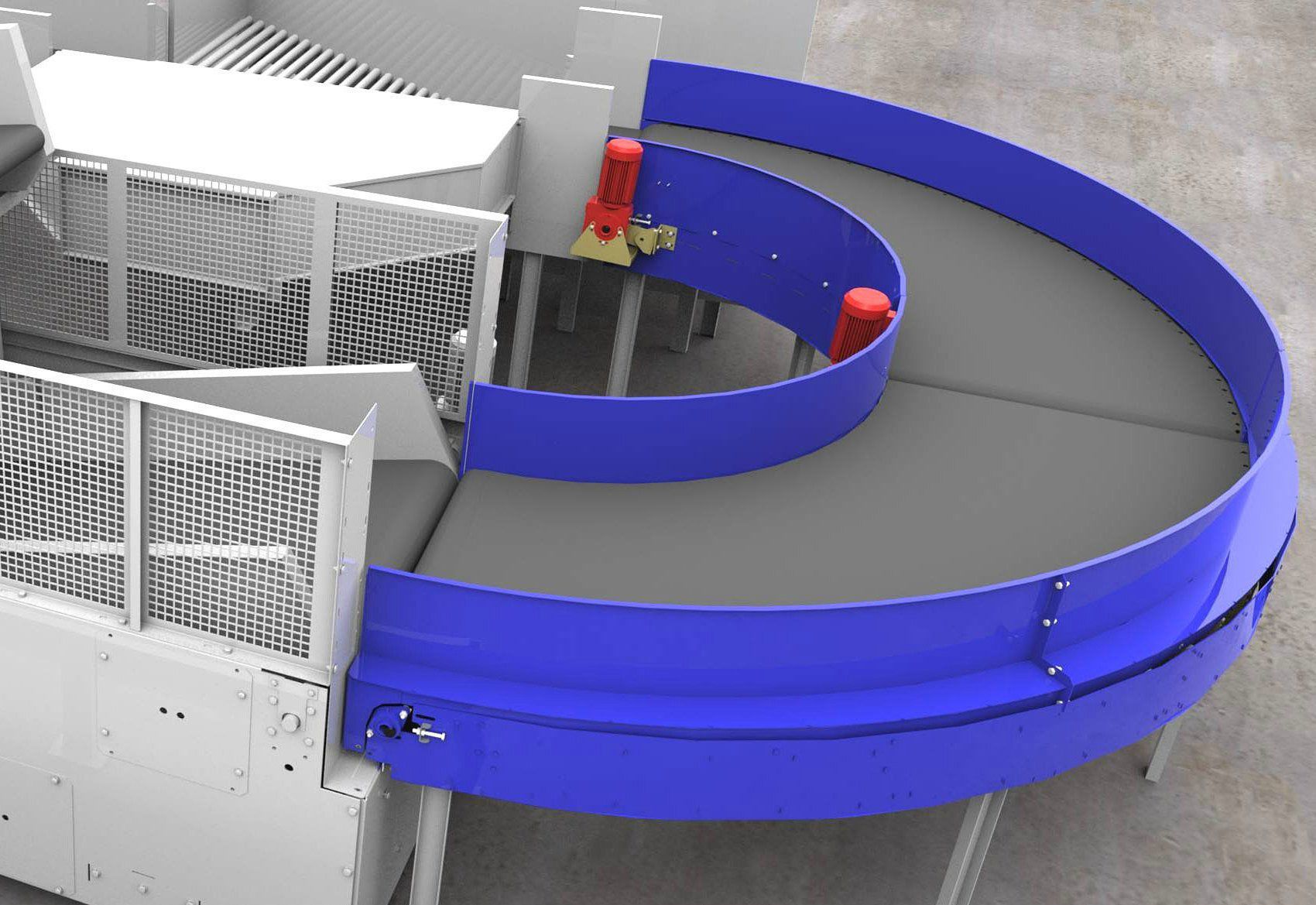 Horizontal conveyor diverter - Glidepath - for airport / baggage