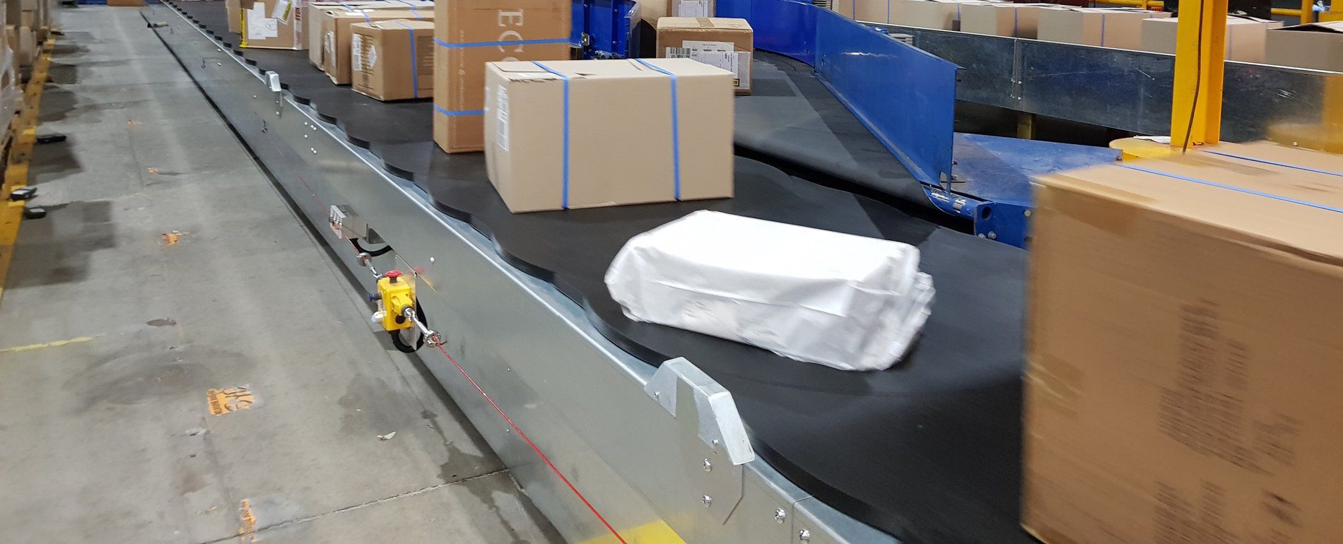 Inclined baggage carousel - Glidepath - for airport