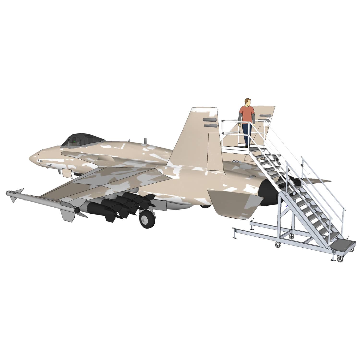 Tail access platform - SafeSmart Access - movable / fixed