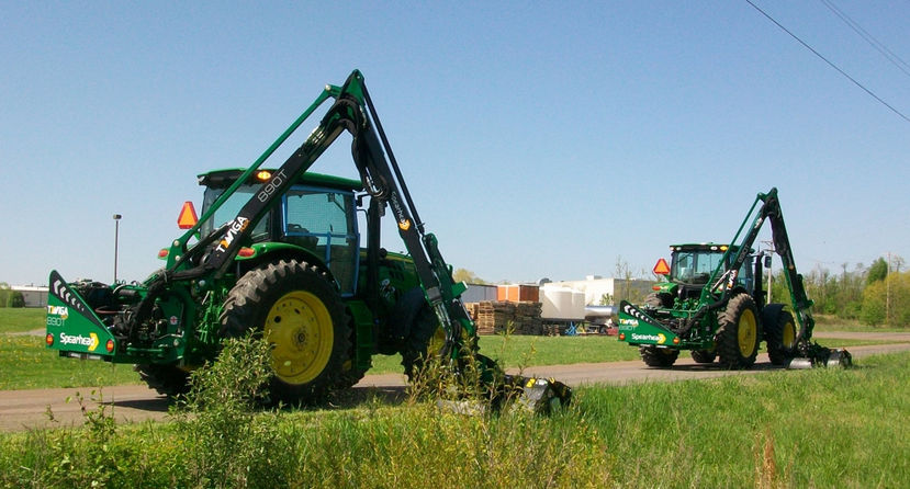 Tractor-mounted mower - TWIGA FLEX - Spearhead Machinery Ltd - for airport