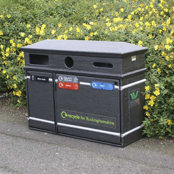 Airport waste bin - LBV/20/OXF/WEB - Wybone Limited - floor-mounted ...