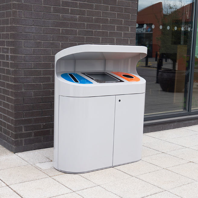 Airport waste bin - TORPEDO/T/HOOD/WEB - Wybone Limited - floor-mounted ...