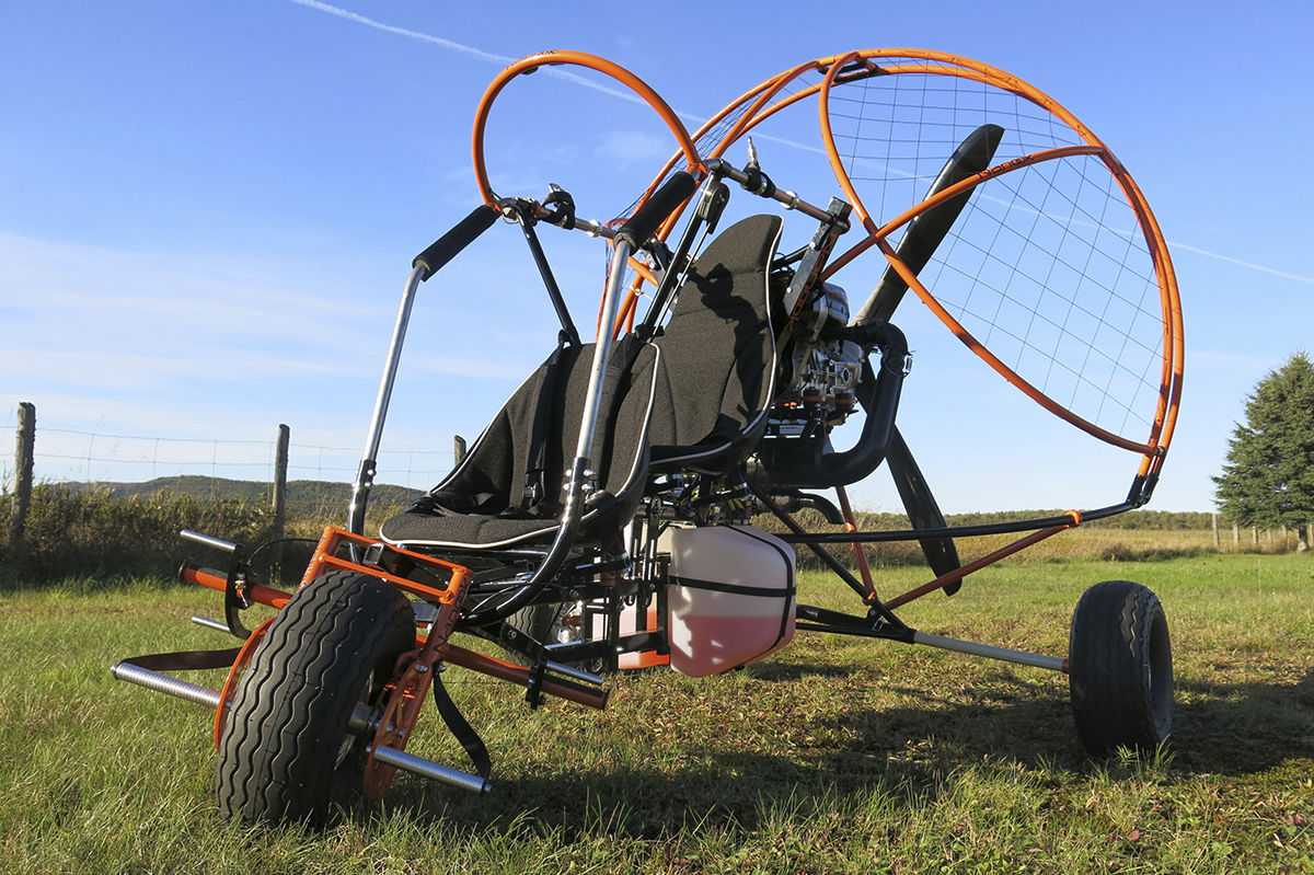 Single-seat paramotor trolley - Nanook - KANGOOK PARAMOTORS - with engine