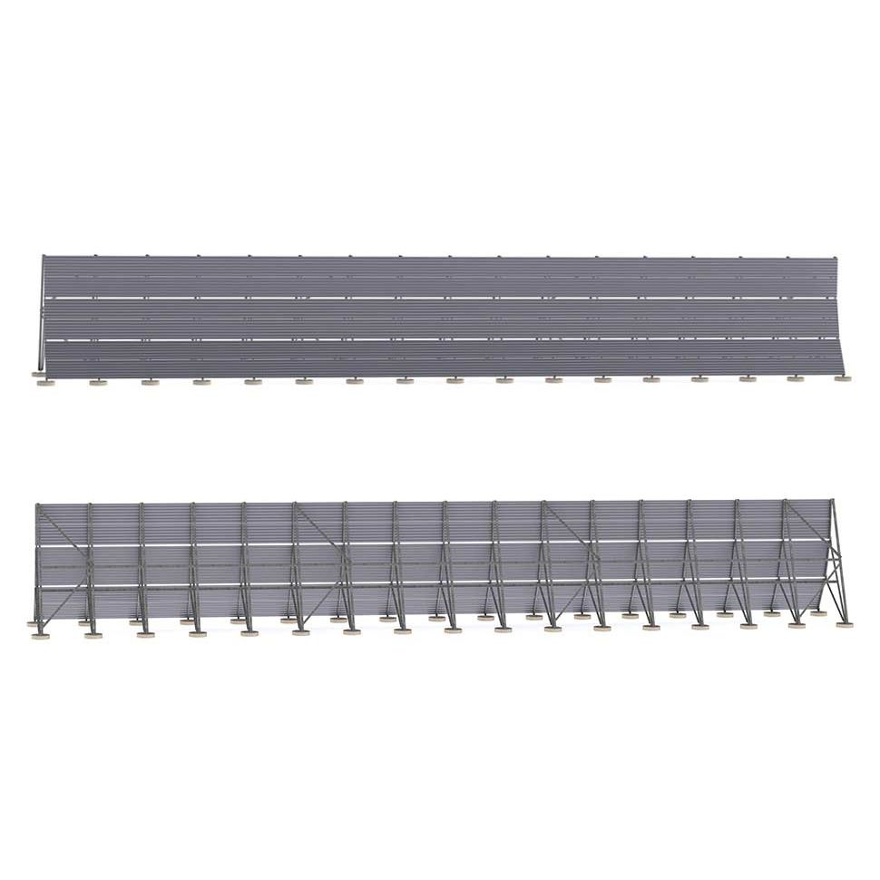 Steel jet blast deflector - Blastwall - for airport