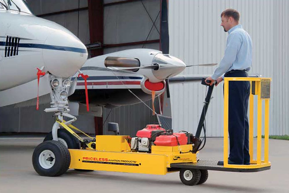 Towing tug - 717 - Red Box - for light aircraft / electric / towbarless