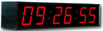 Airport clock - M355 - Time & Frequency Solutions - digital / quartz / illuminated
