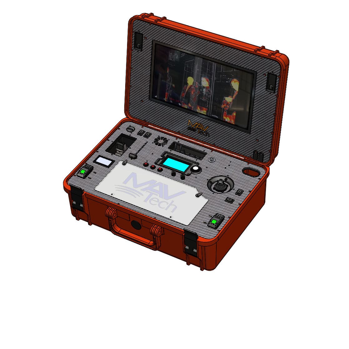 Drone ground station - MAV-PCS - MavTech - with mouse piloting