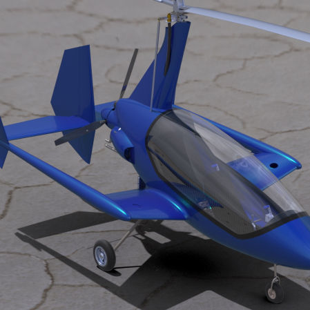 Single-seat gyroplane - Exodus - Aviomania Aircraft - tandem / closed ...