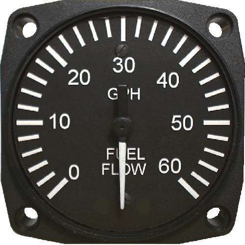 Flow gauge - UMA Instruments - analog / fuel / for aircraft