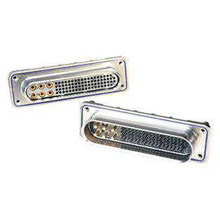 Hybrid connector - Amphenol Aerospace - for aircraft / square / rugged