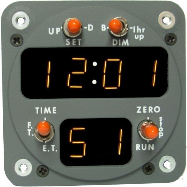 Aircraft clock - M811 series - Davtron, Inc. - electronic / quartz