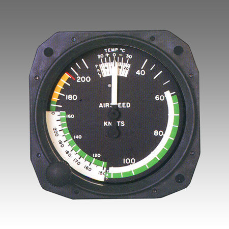 Aircraft airspeed indicator - EA517X-PTL series - Sigma Tek, Inc. - analog