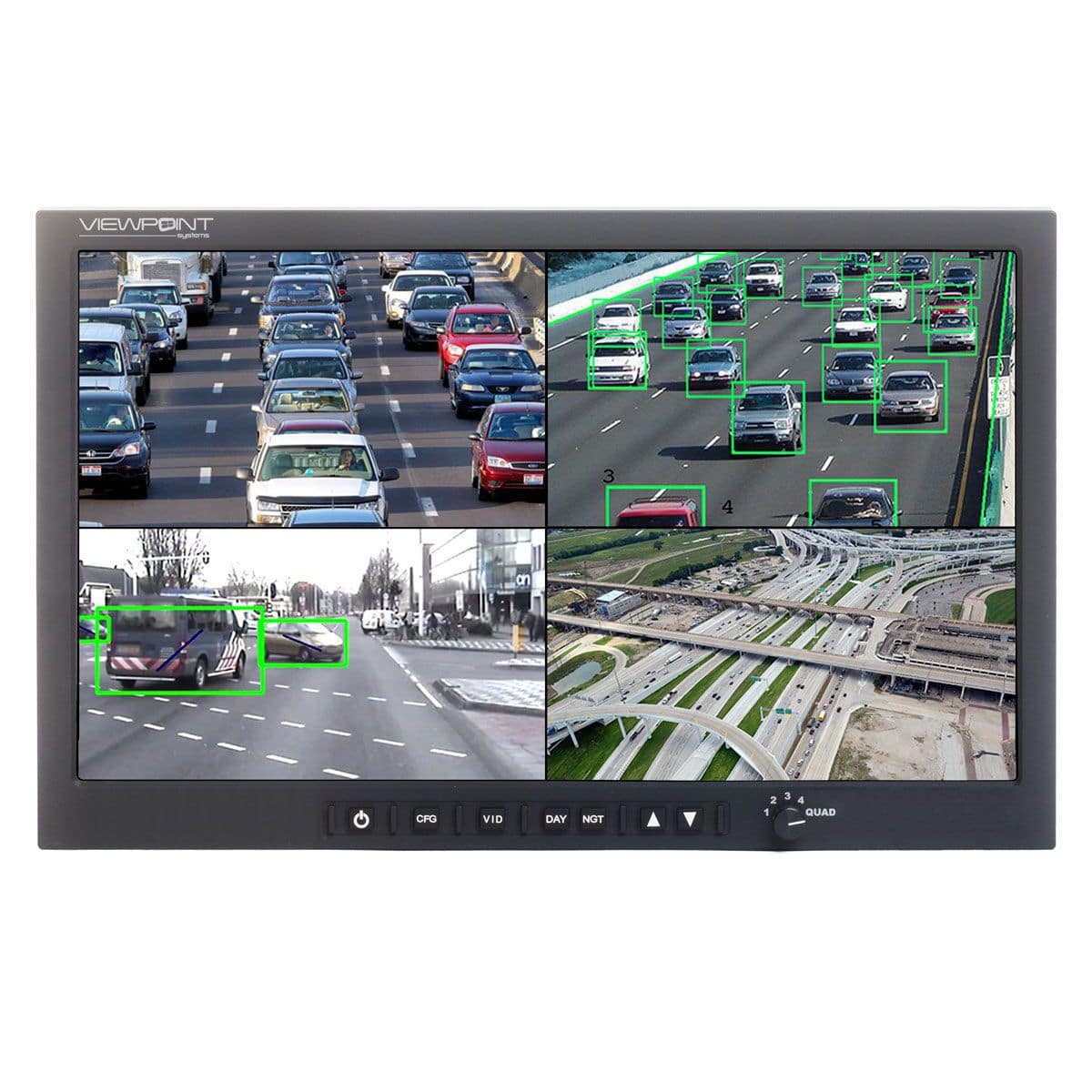 Avionics instrument aircraft cabin monitor - VPT-24HD-QUAD - ViewPoint ...