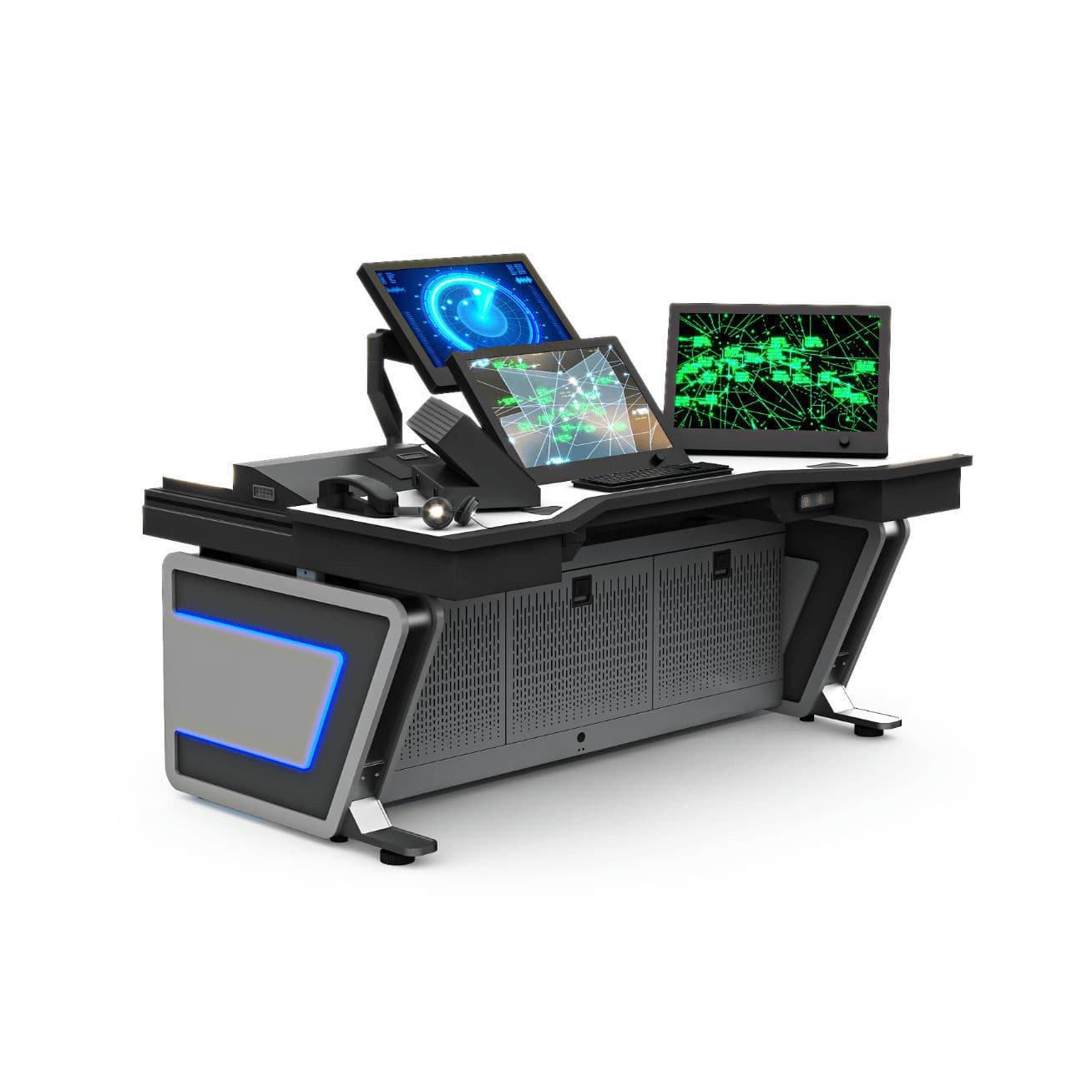 Multi-user air control panel - aka - Pyrotech workspace - curved / with ...