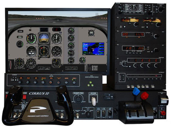 Aircraft simulator - CAT II BATD - Precision Flight Controls - training / cockpit