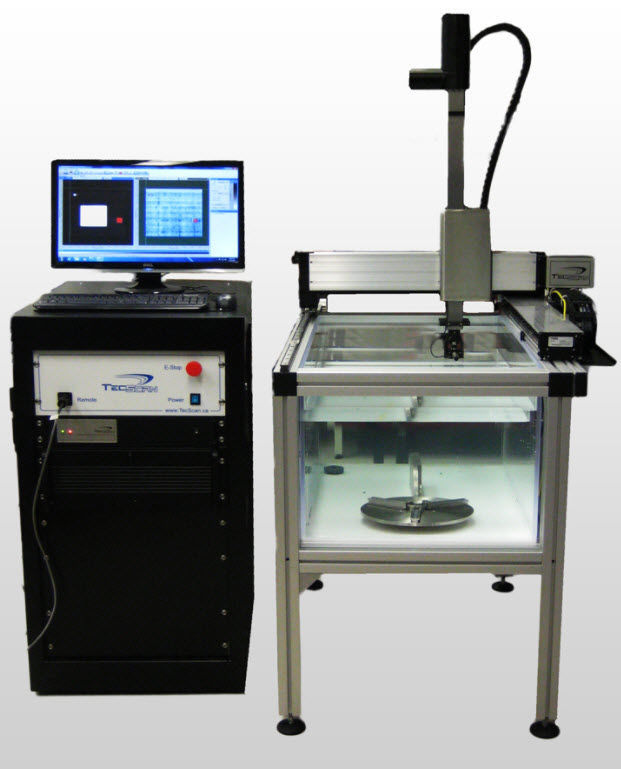 Non-contact laser scanner - TS-1000 - TecScan - 3-axis / for NDT / for ...