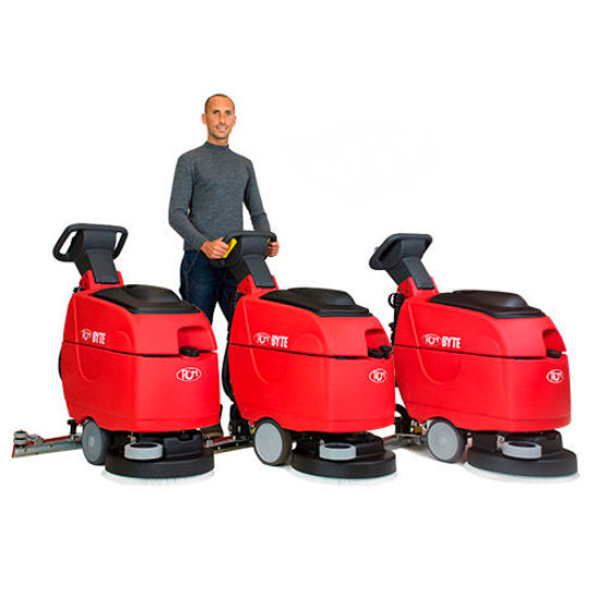 Airport scrubber-dryer - Byte I series - RCM - walk-behind / autonomous / compact