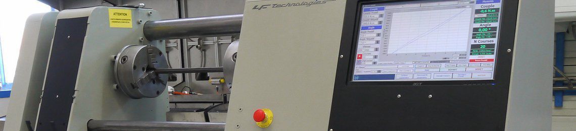 Compression test bench - LF TECHNOLOGIES - materials / aeronautical