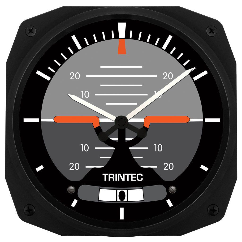 Aircraft themed clock - HOR-10 - TRINTEC - analog / quartz