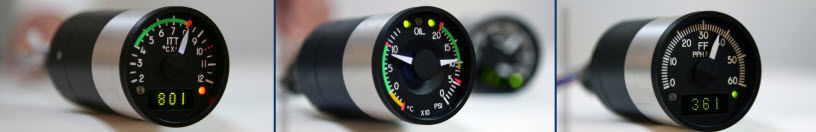 Temperature gauge - H9900 - Howell Instruments - pressure / digital / motor