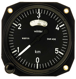 Analog altimeter - 4 HM 6 - Winter - feet / for aircraft