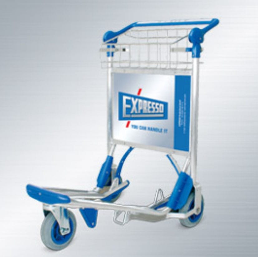 Airport terminal baggage cart - LightLiner - Expresso Aero - 3-wheel ...