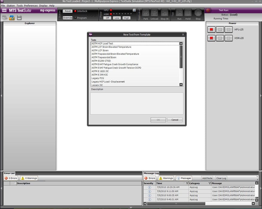 Test software - Multipurpose Express - MTS Systems Corporation - for ...