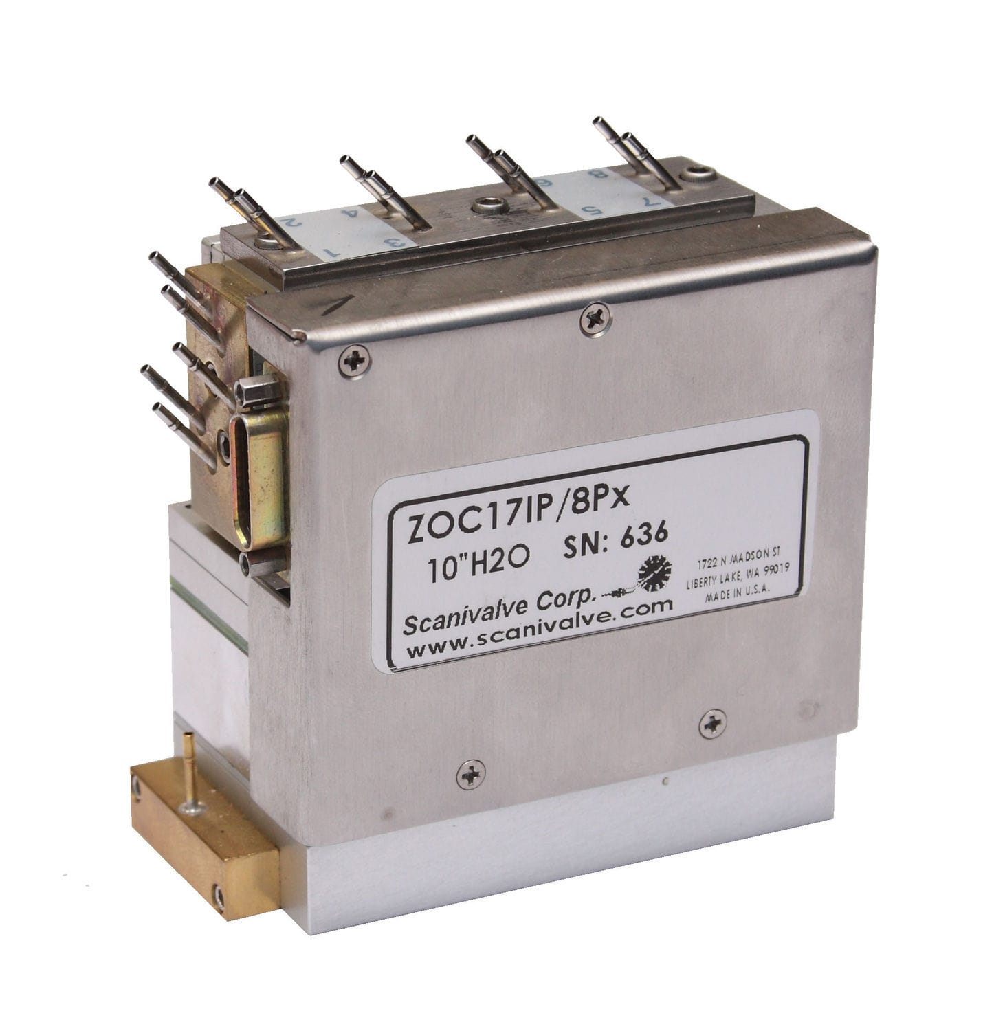 8-channel pressure scanner - ZOC17 - Scanivalve Corporation - gas ...