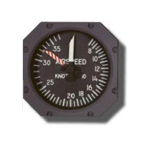 Aircraft airspeed indicator - Aerosonic LLC - analog / TSO / 2-inch