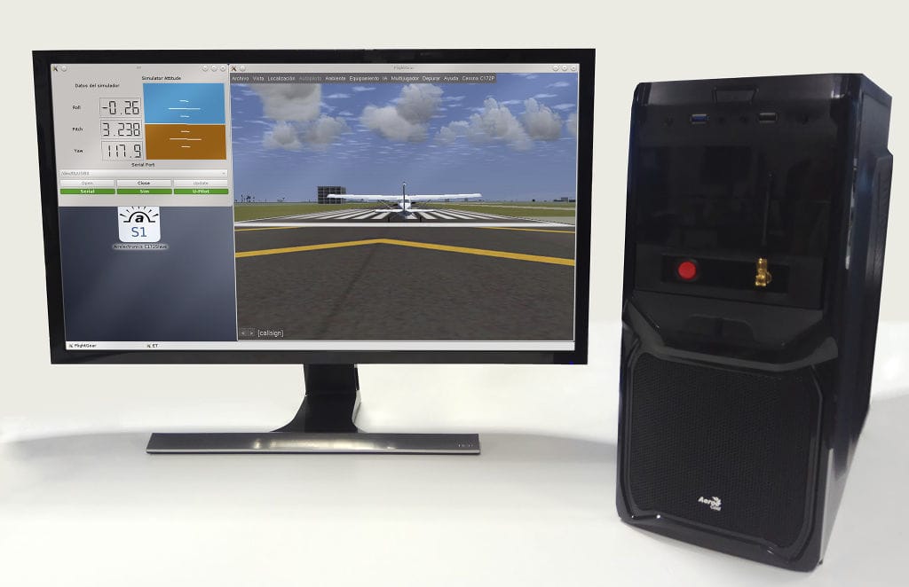 Drone simulator - U-Sim - Airelectronics - training / PC-based